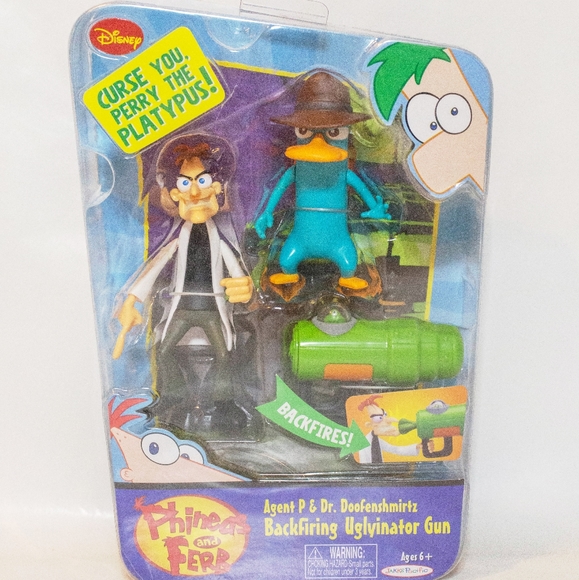Toys | Phineas Ferb Dr Doofenshmirtz Agent P Figures Backfiring ...